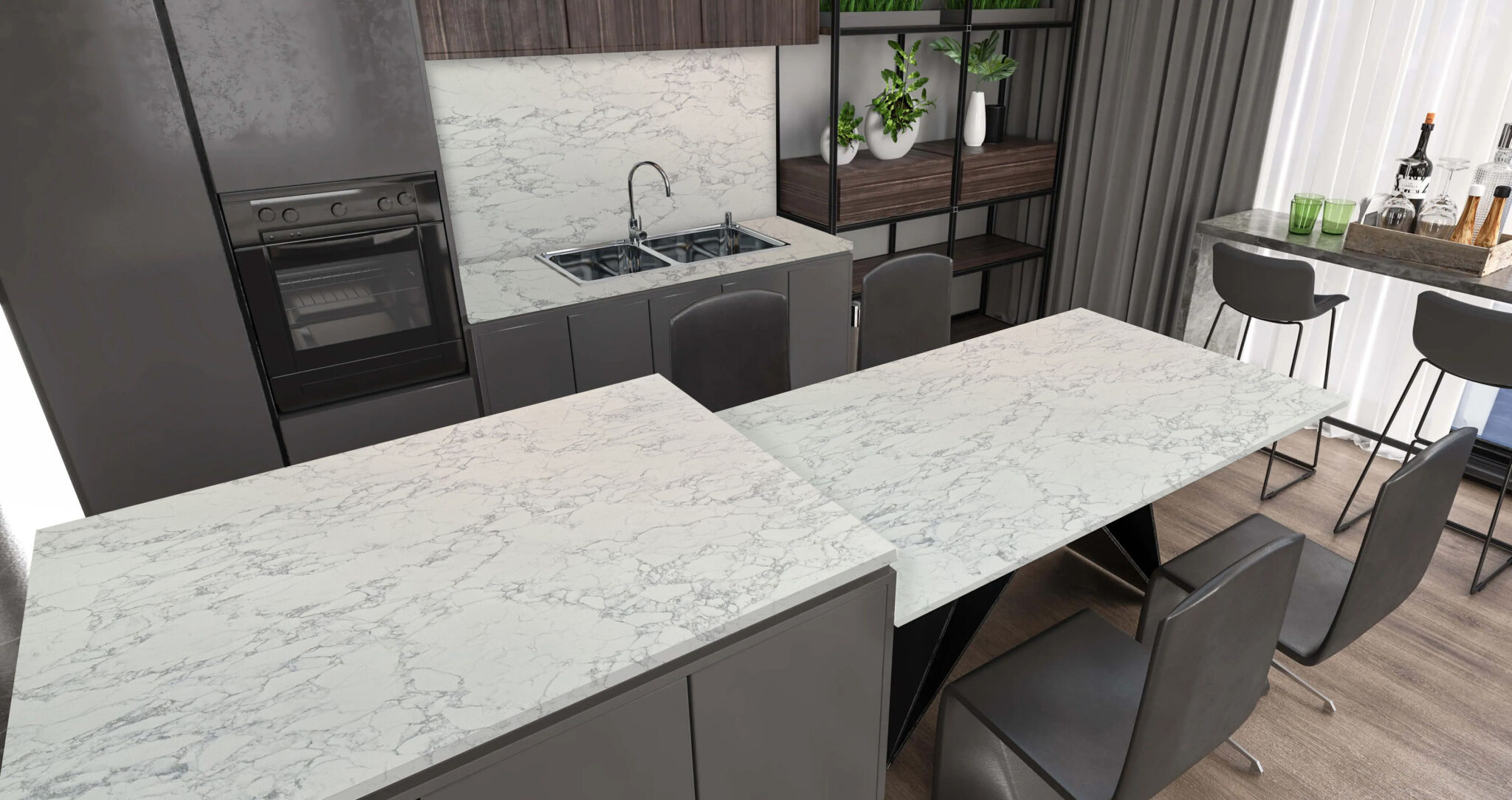 Arabescato Vagli™ StratusQuartz | Stratus Surfaces