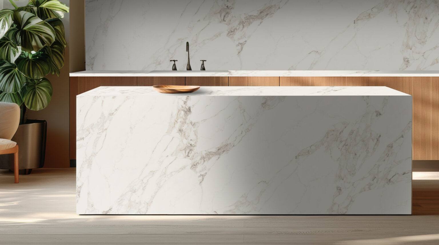 Regal Arabescato Gold Matte™ StratusQuartz | Stratus Surfaces